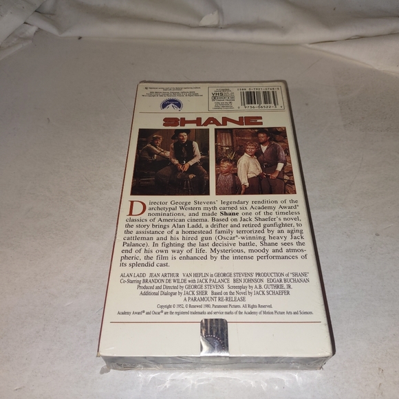 Other | Shane Vhs Tape Western Movie Classic New | Poshmark